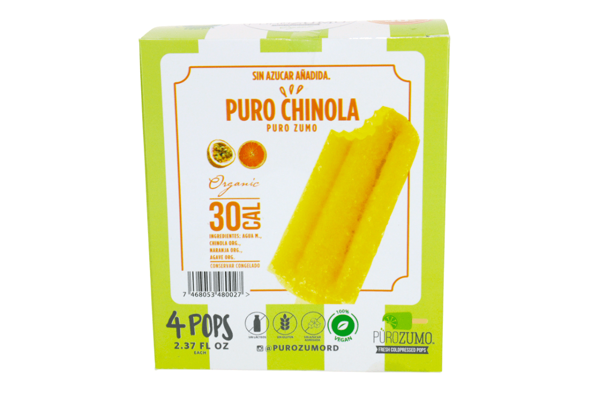Puro Zumo Paleta Chinola Congelados 4 Und 100% Natural – SUPERMIX